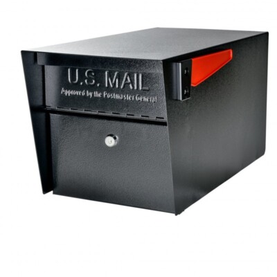 Mail Boss 7506 Mail Manager Curbside Locking Security Mailbox, Black ...