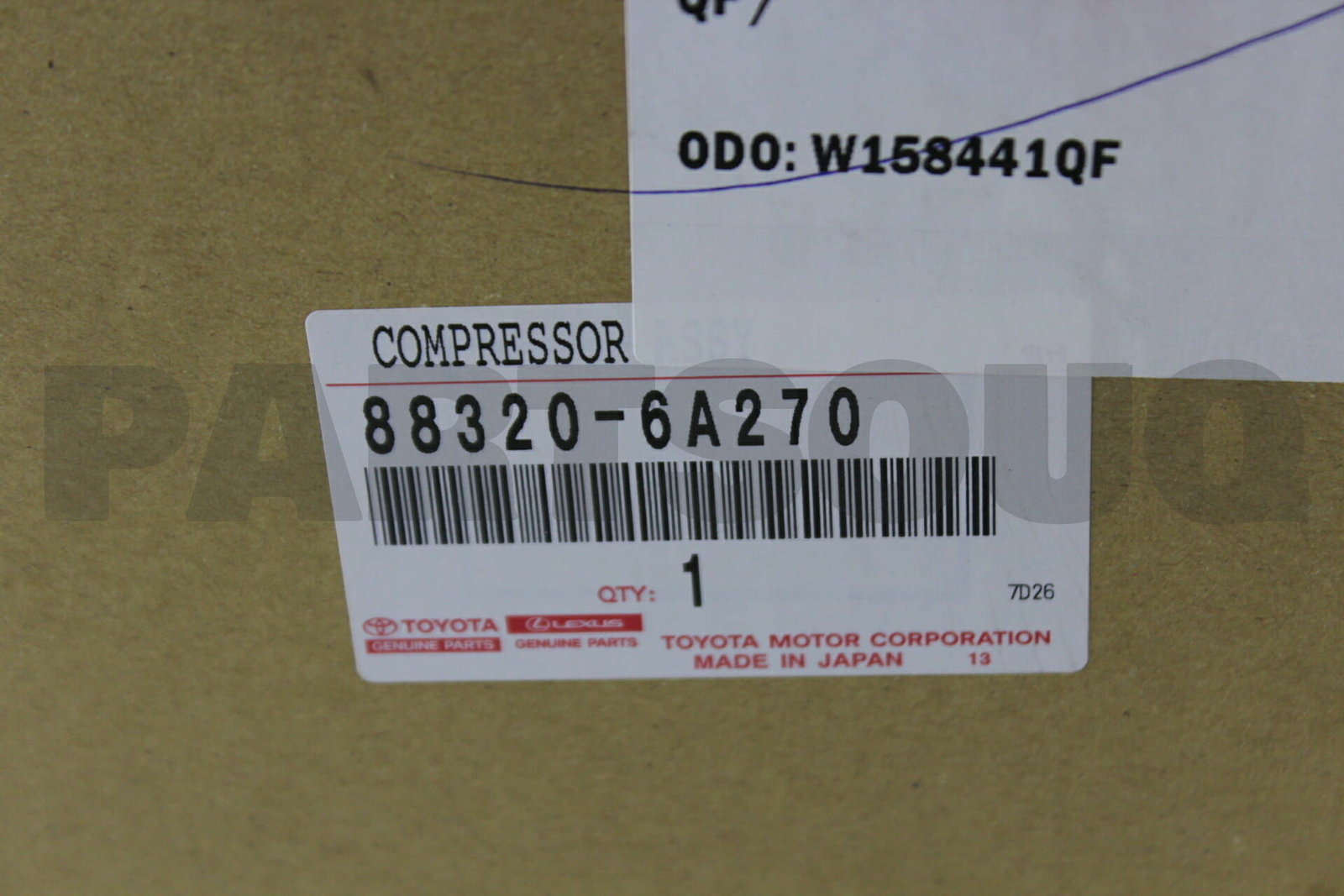 883206A270 Genuine Toyota COMPRESSOR ASSY, COOLER 88320-6A270 | eBay UK