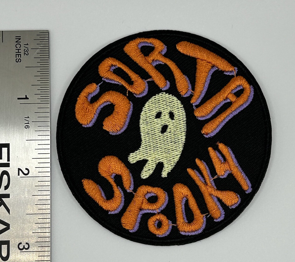 MR ALE Spooky Ghost “Sorta Spooky” Embroidered Iron-On/Sew-On Patch P91 | eBay