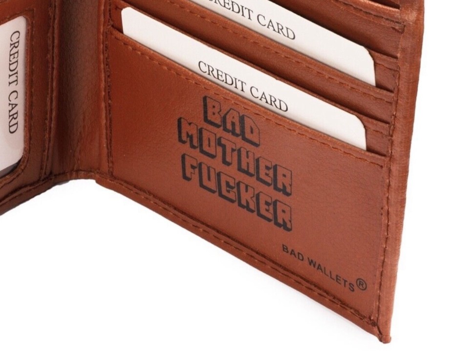 Bad Mother Fu*ker Wallet Embroidered Licensed ® Bad Wallets, UK SELLER ...