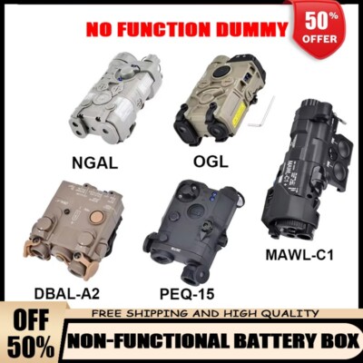 Tactical PEQ NGAL DBAL MAWL OGL Dummy Non-Functional Battery Box ...