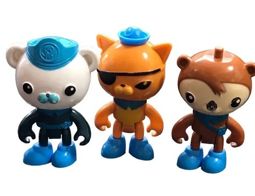Octonauts Kwazii Figure Toy Set Cat Pirate Panda Lot 3 Cake Topper Nick ...