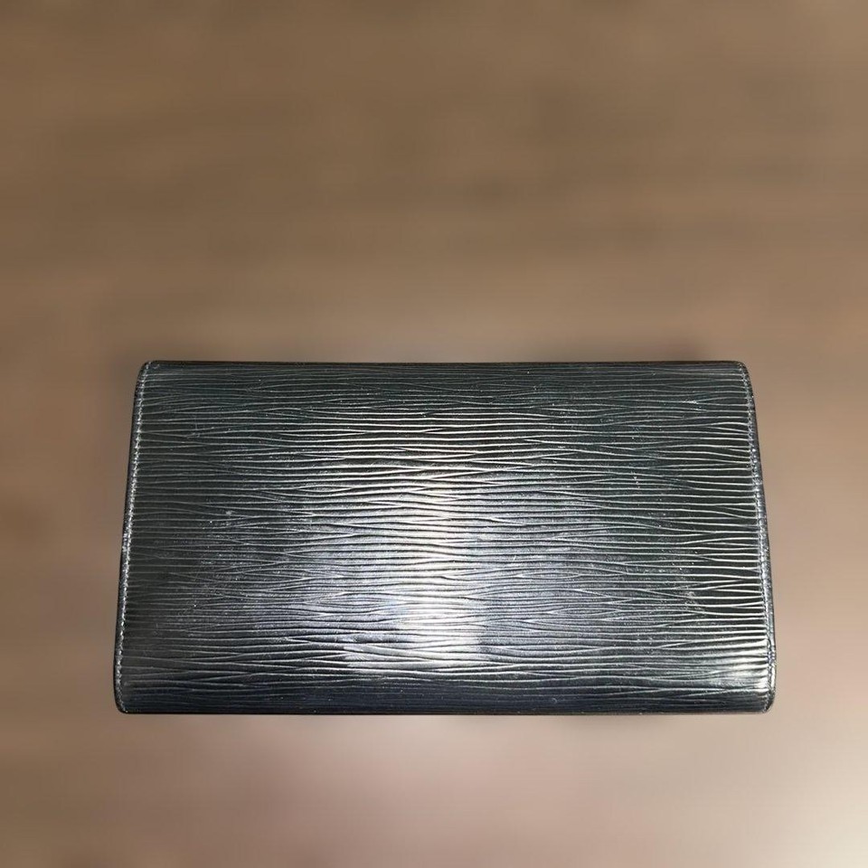 Louis Vuitton Epi Leather Long Wallet Black France Made Used | eBay UK