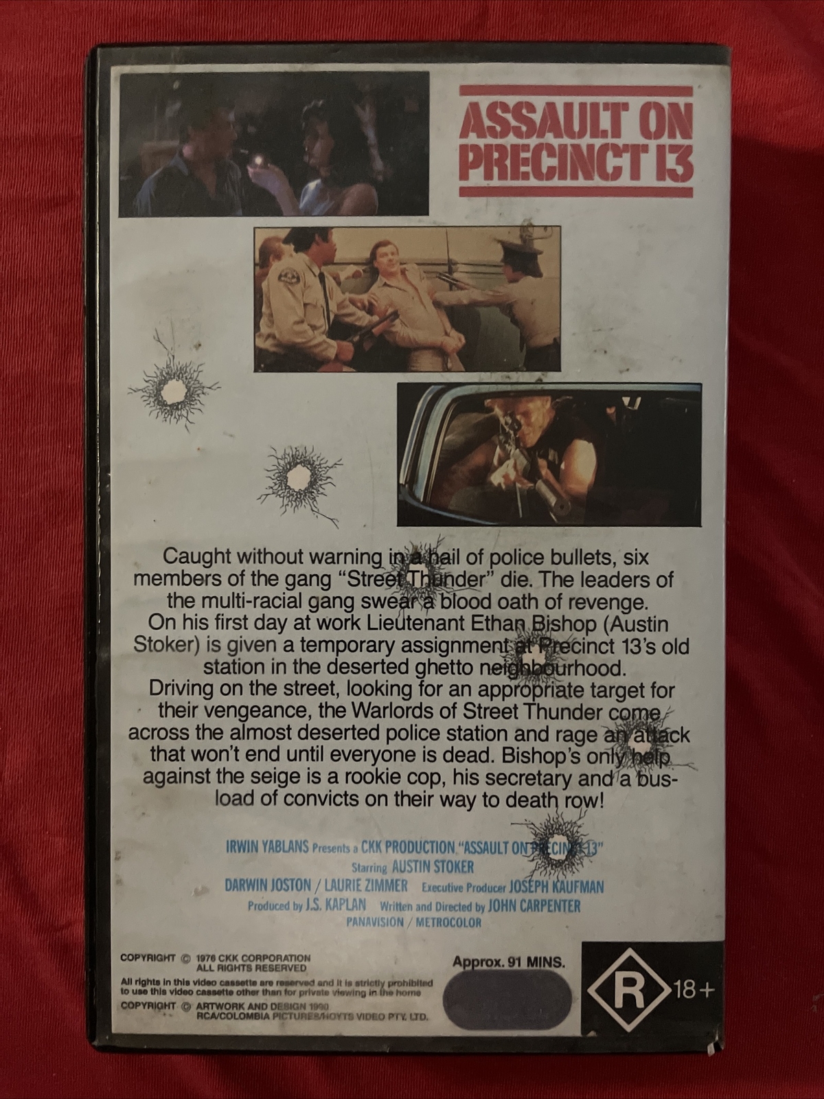 ASSAULT ON PRECINCT 13 (1976) VHS (EX-RENTAL) EXTREMELY RARE CULT ...