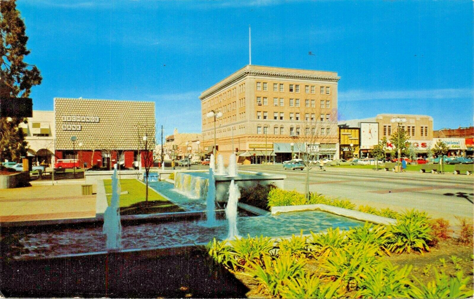 SANTA ROSA CA~DOWNTOWN STREET SCENE STORES-OLD COURTHOUSE SQUARE 1975 ...