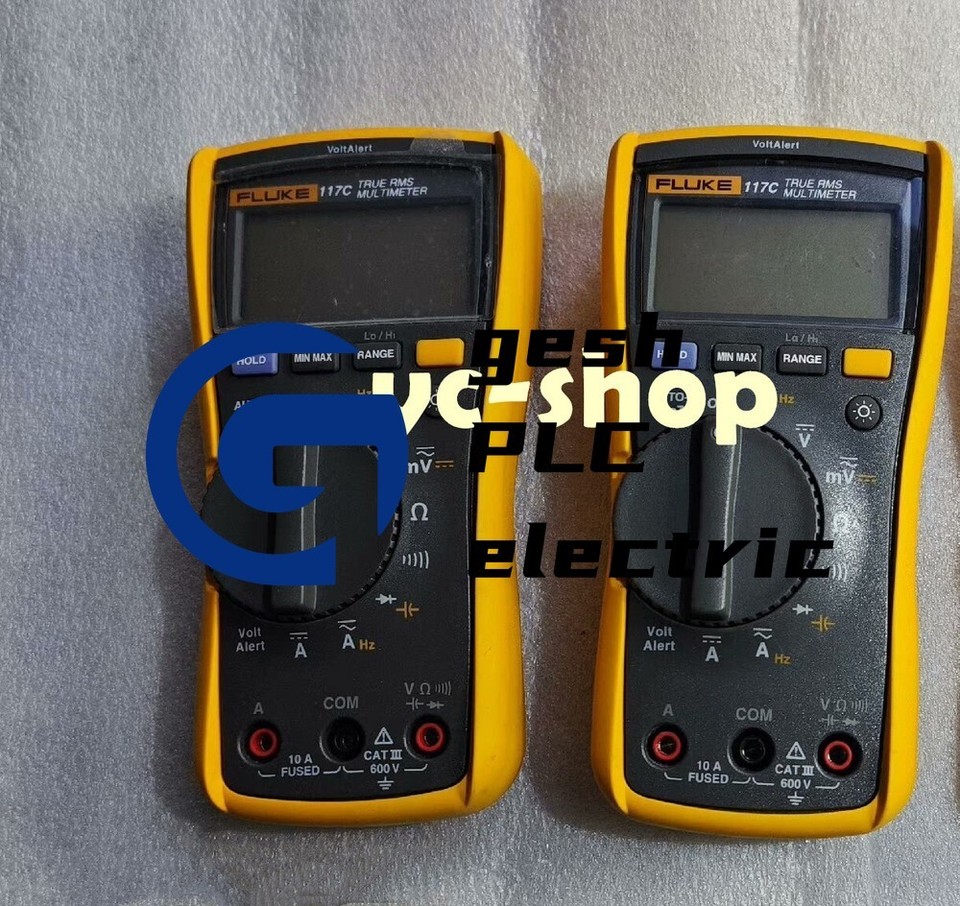 2pcs used FLUKE 117 True RMS Digital Multimeter Tested well Fast UPS or ...