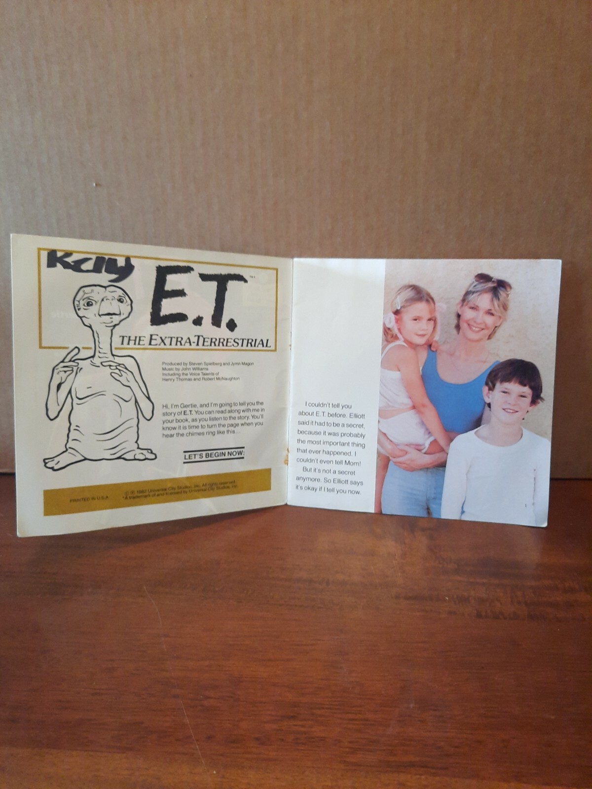 Vintage ET The Extra Terrestrial Read Along Adventure Lp Record Book ...