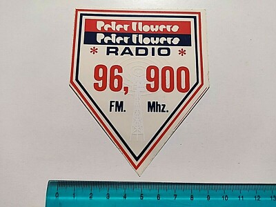 Adhesive Radio Peter Flowers Years 80 80s Sticker Autocolant Kleber the ...