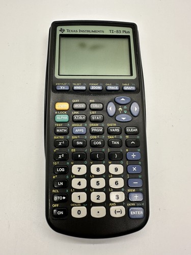 Texas Instruments TI-83 Plus Graphing Calculator Tested Works- Small ...
