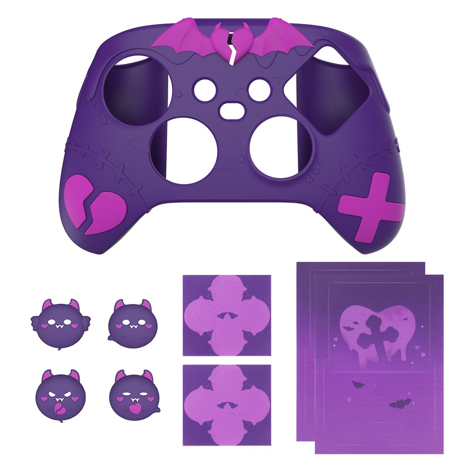 PlayVital Gothic Imp Series Silicone Skin Cover For Xbox Series X & S ...