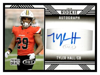 TYLER HALL 2020 SAGE HIT A46 AU Rookie Autographs Black Auto | eBay