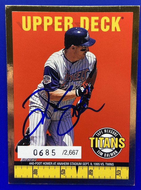 1998 Upper Deck - Tape Measure Titans Gold #TITANS28 Tim Salmon /2667 for sale online | eBay