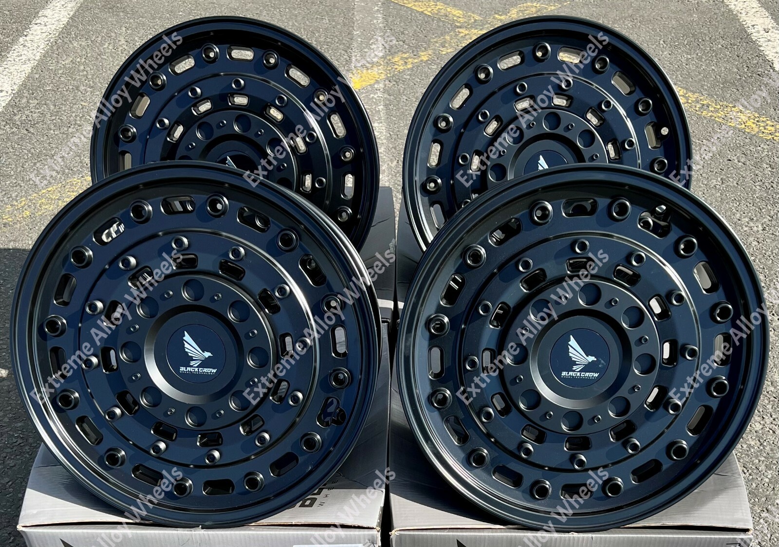 18" Black Swamper Alloy Wheels Fits Mercedes Sprinter 6 Stud only 6x130 ...