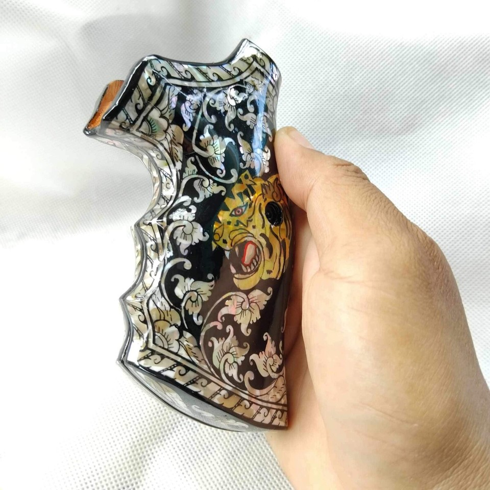Handcraft pistol grip for Smith&Wesson 686-4 Handmade WOOD inlaid ...