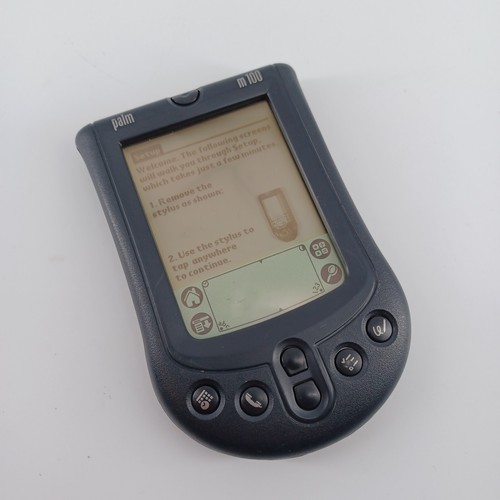 Vtg Palm Pilot M100 PDA No Stylus No Cords Tested Good Shape -4F | eBay
