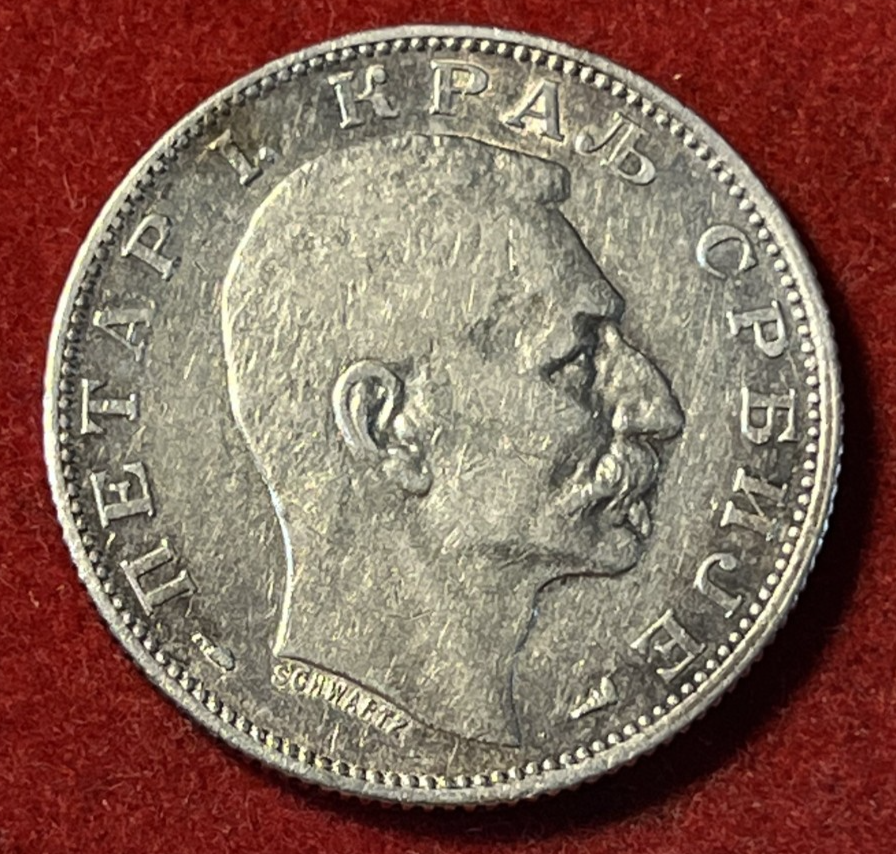 Serbia 2 Dinara 1915 Silver Coin KM#26.1 With Signature T8283 | eBay