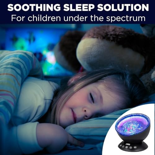 Calming Sensory Sea Lamp - Night Light Projector for Kids, 7 Light ...