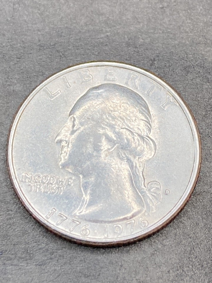 1776-1976 D US Bicentennial Quarter, Rare filled Mint Mark Regular | eBay