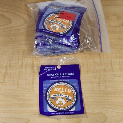 Vanguard Military Brats Serve Too MathWiz Hashtag Award Patch New 41 ...