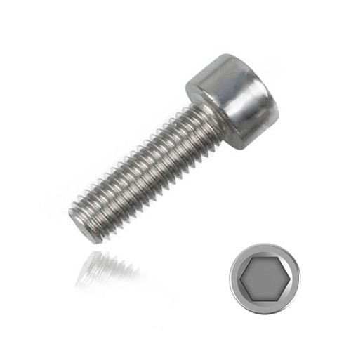 20x Zylinderkopfschrauben DIN 912 + Sechskantmuttern mit Flansch A2 ...