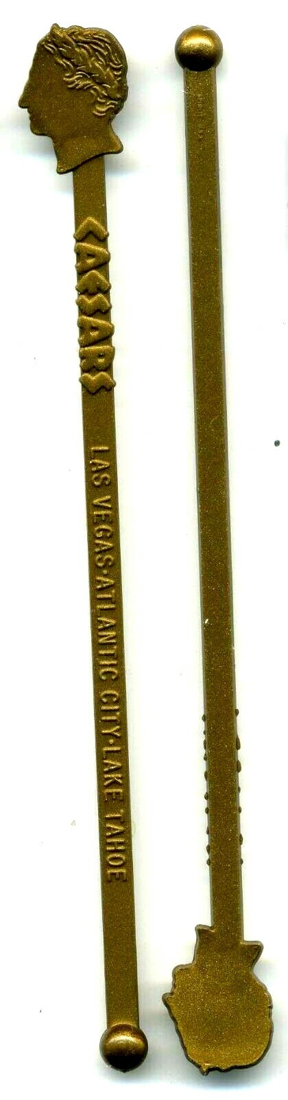 VINTAGE Swizzle Stick Caesar's Palace Las Vegas Nevada Gold | eBay