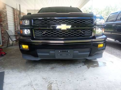 Front Bumper for 2014-2015 Chevrolet Silverado 1500 Black Steel ...