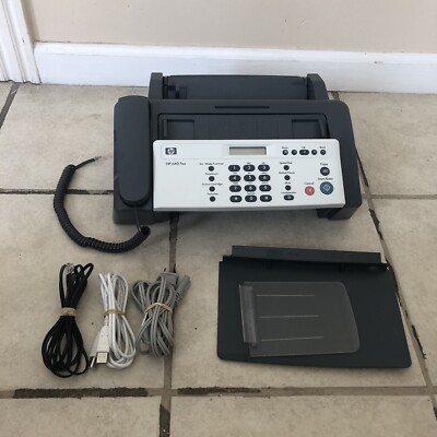 HP 640 Fax Series Machine Inkjet Printer Paper Copier w/ Phone & Cables ...