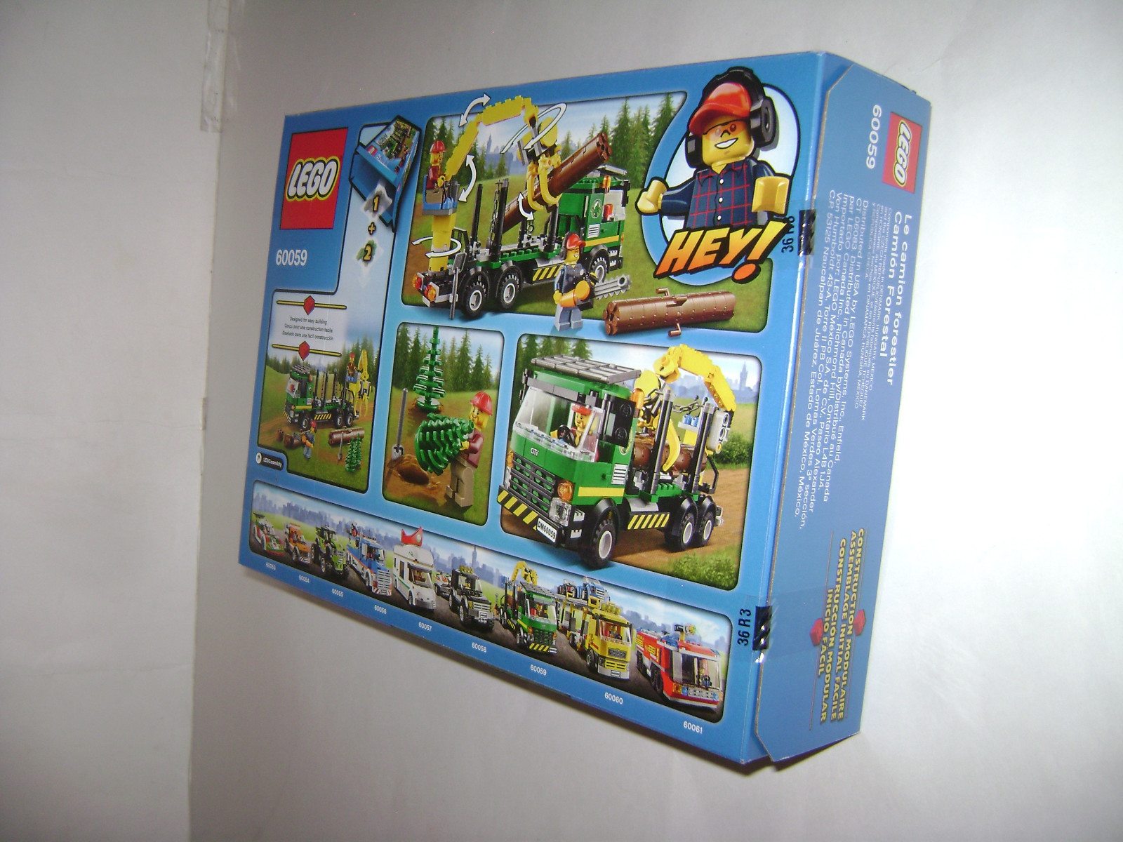 NEW 60059 Lego CITY Logging Truck Building Toy Green SEALED BOX RETIRED ...