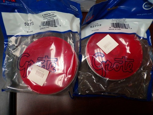 (2) GROTE Round Stop/Turn/Tail Light, Red, 52772 (C) | eBay