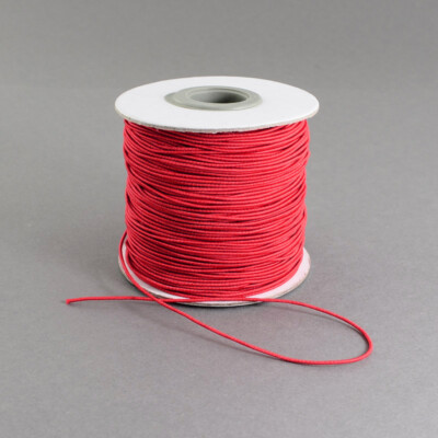 100m/Roll Red Round Elastic Cord 1mm Jewelry Nylon Thread Craft Stretch ...