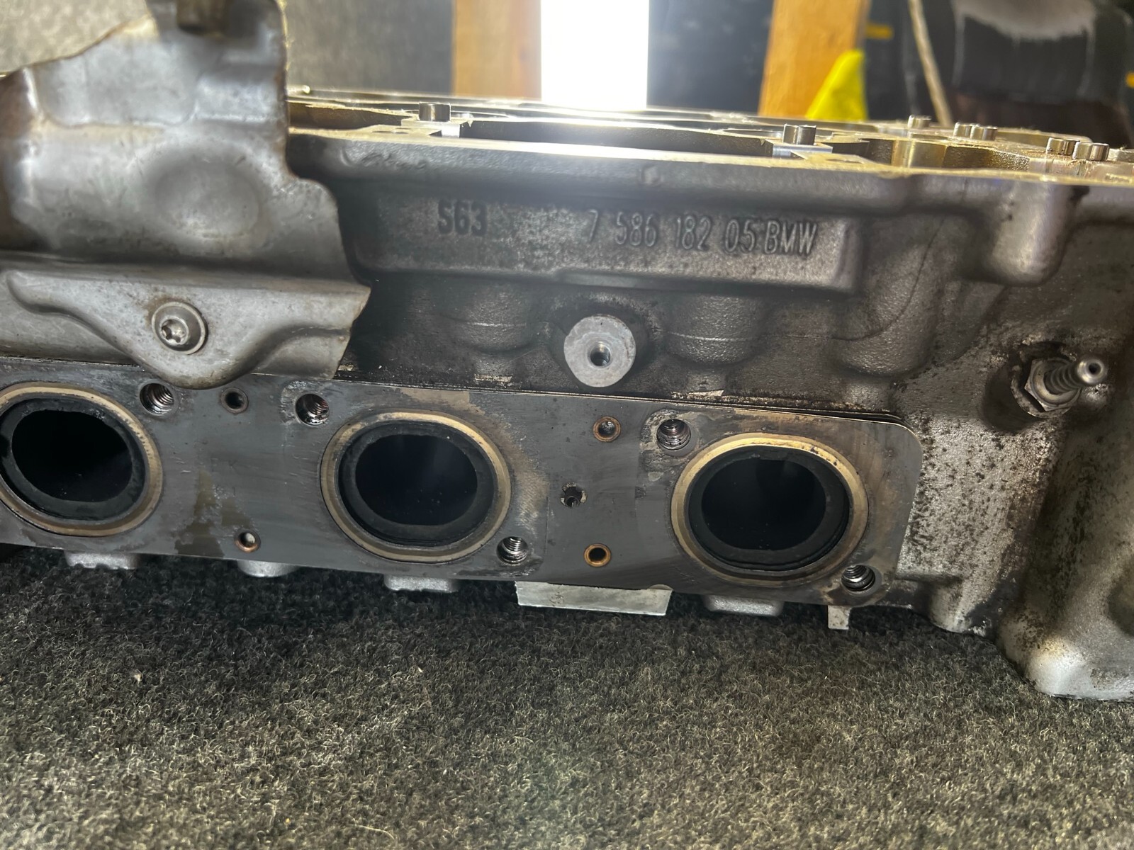 BMW 10-14 E70 E71 X5M X6M S63 LEFT SIDE BANK 2 ENGINE 5-8 CYLINDER HEAD ...