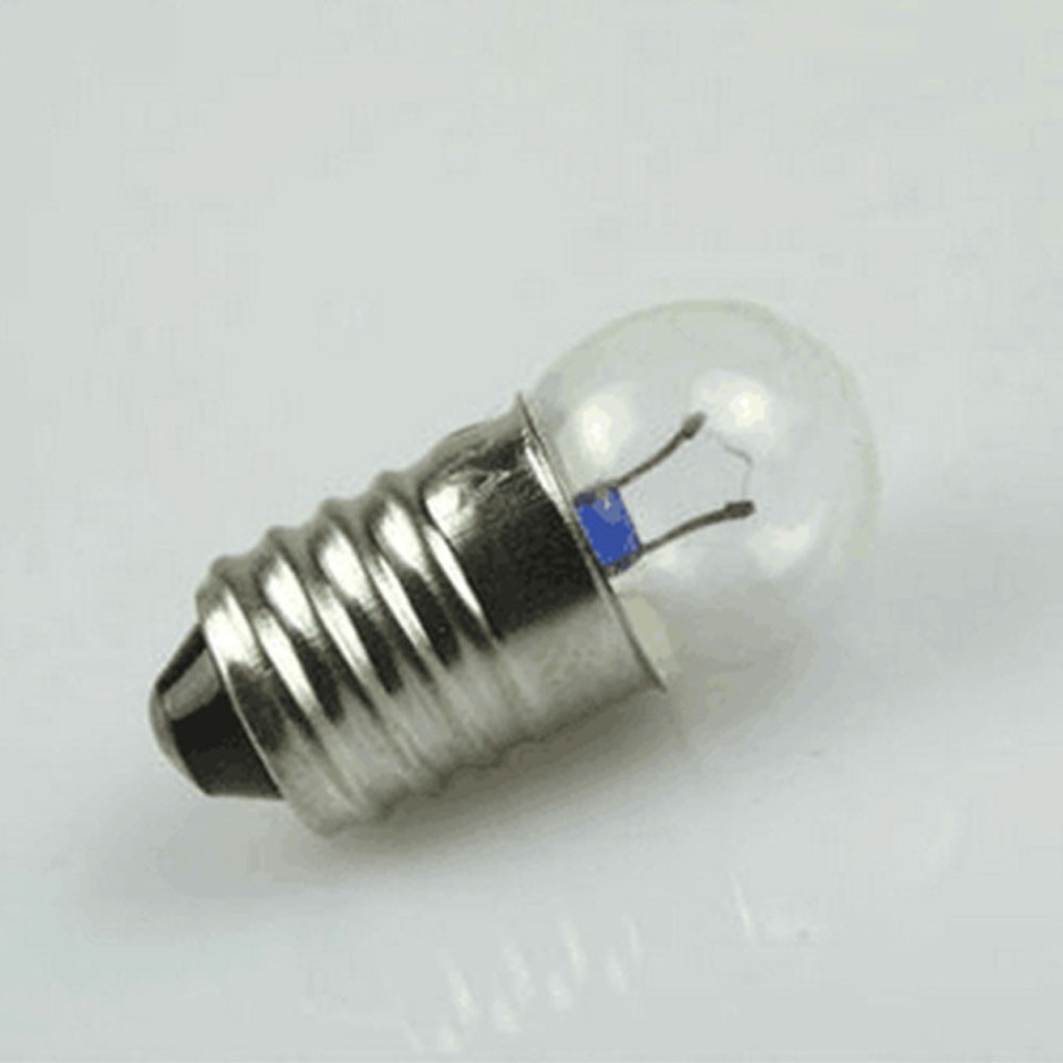 5-10 Pcs Screw Base Light Bulb Low Power E10 2.5V-6V Lamp Flashlight ...
