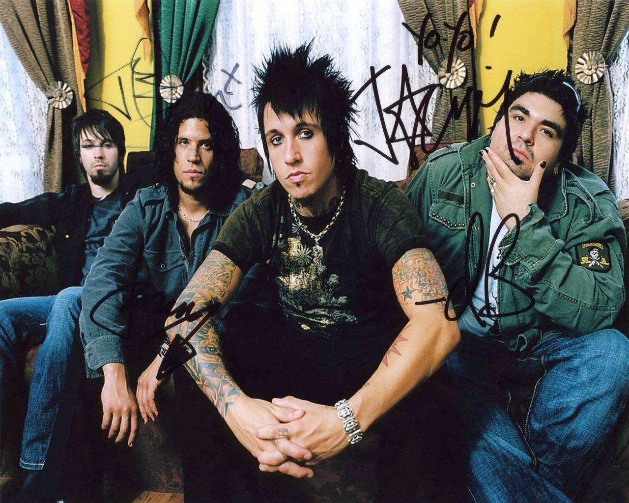 Papa Roach SIGNED AUTOGRAPHED 10" X 8" REPRODUCTION PHOTO PRINT Jacoby ...