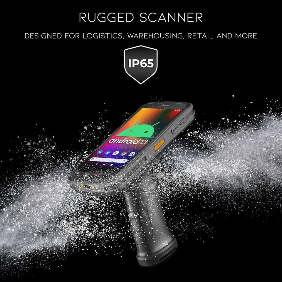 Ultra Rugged Android 13 Pistol-Grip Barcode Scanner Zebra SE4750 2D/1D ...