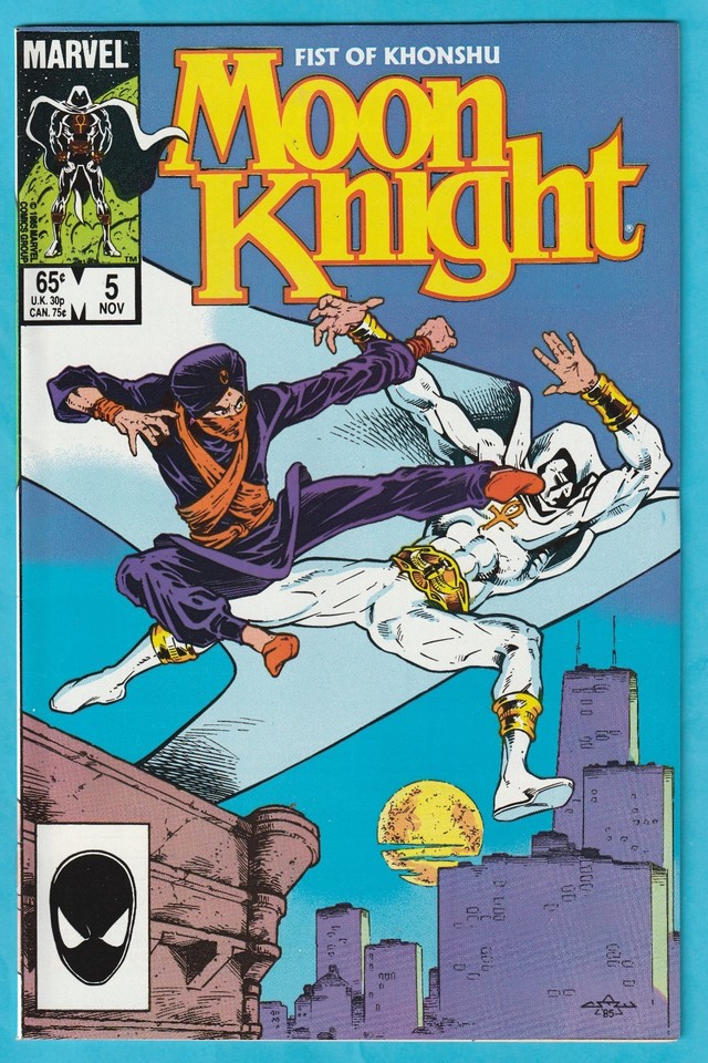 Marvel MOON KNIGHT: FIST OF KNONSHU No. 1 2 3 4 5 6 (1985) Complete Set ...