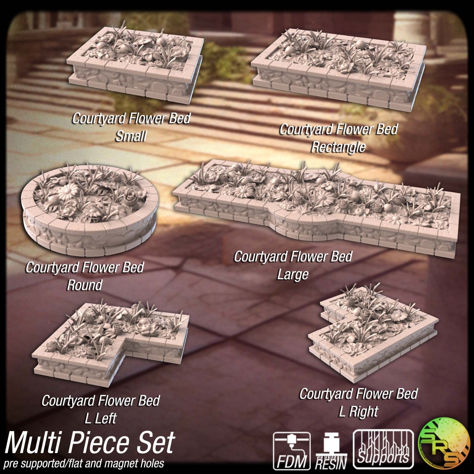 Fantasy Courtyard Palace DND Terrain Scenery Basing Scenic Diorama ...