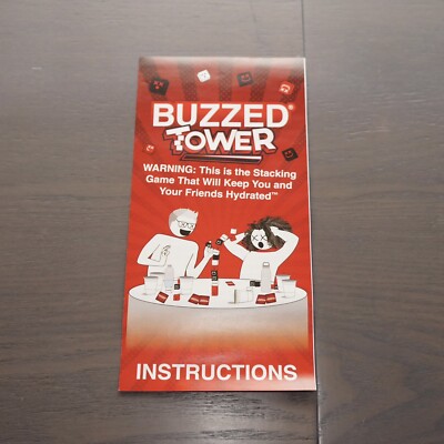 Buzzed Tower | Game Rules Pamphlet Booklet Instructions | Official Game ...