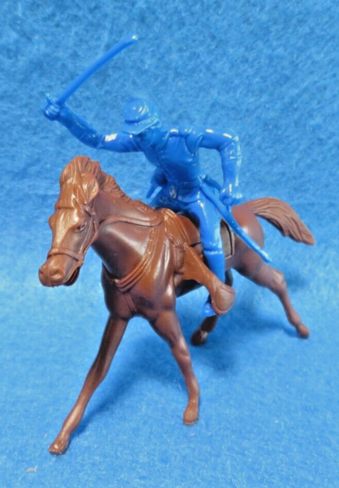 Marx Civil War mounted Union cavalry X 5 with horses, reissue, 54MM,Toy ...