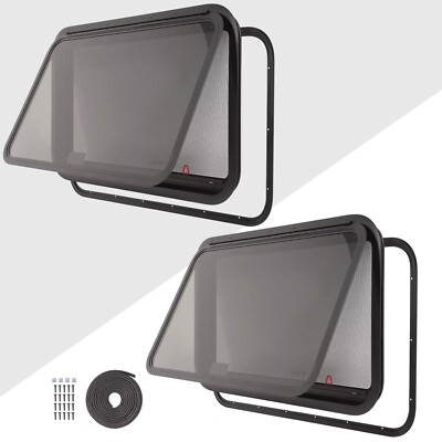 36" W x 22" H RV Emergency Push Out Exit Window For Camper Dark ...