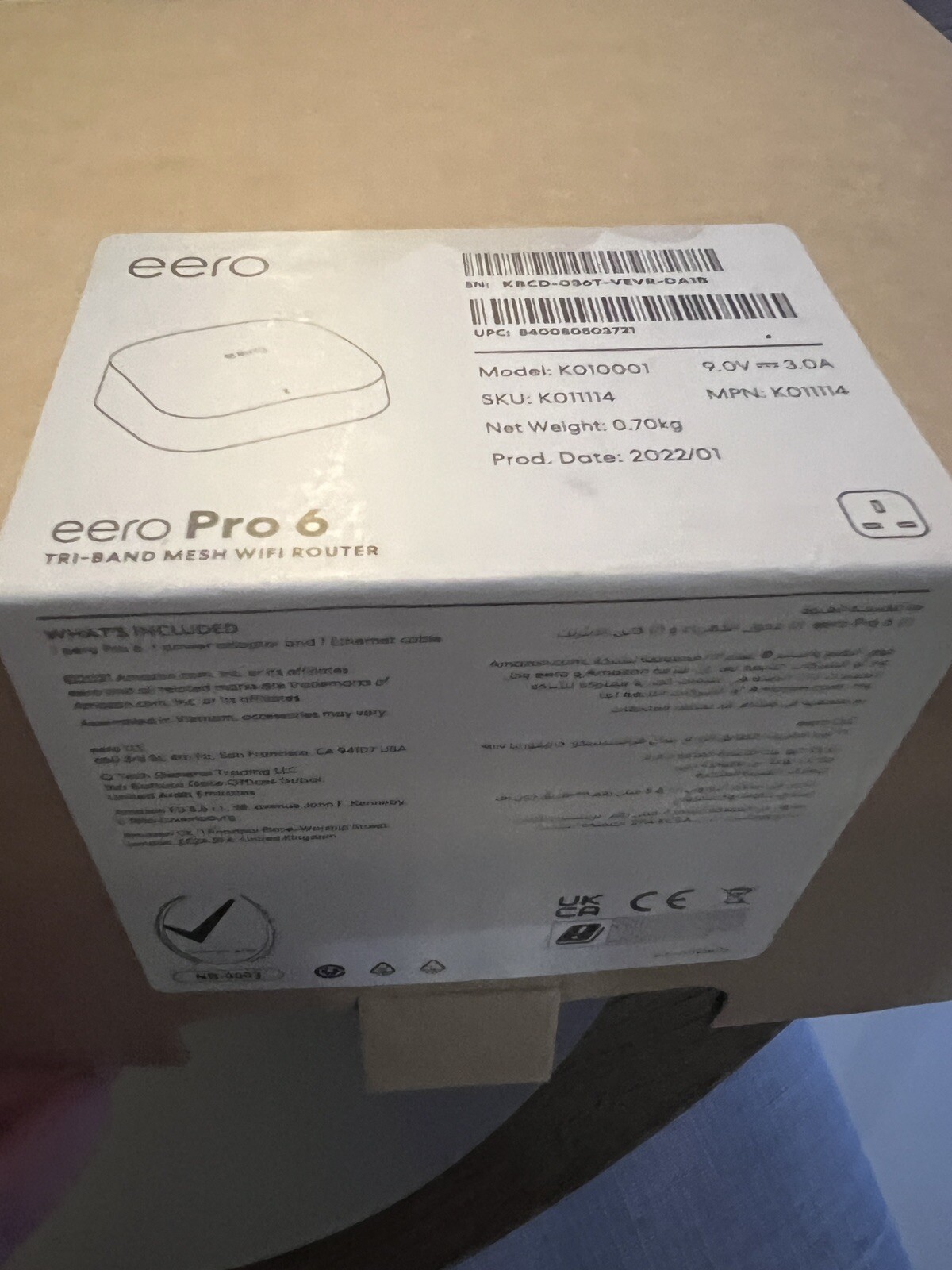 eero Pro 6 Tri-Band mesh Wi-Fi router - | Grelly UK