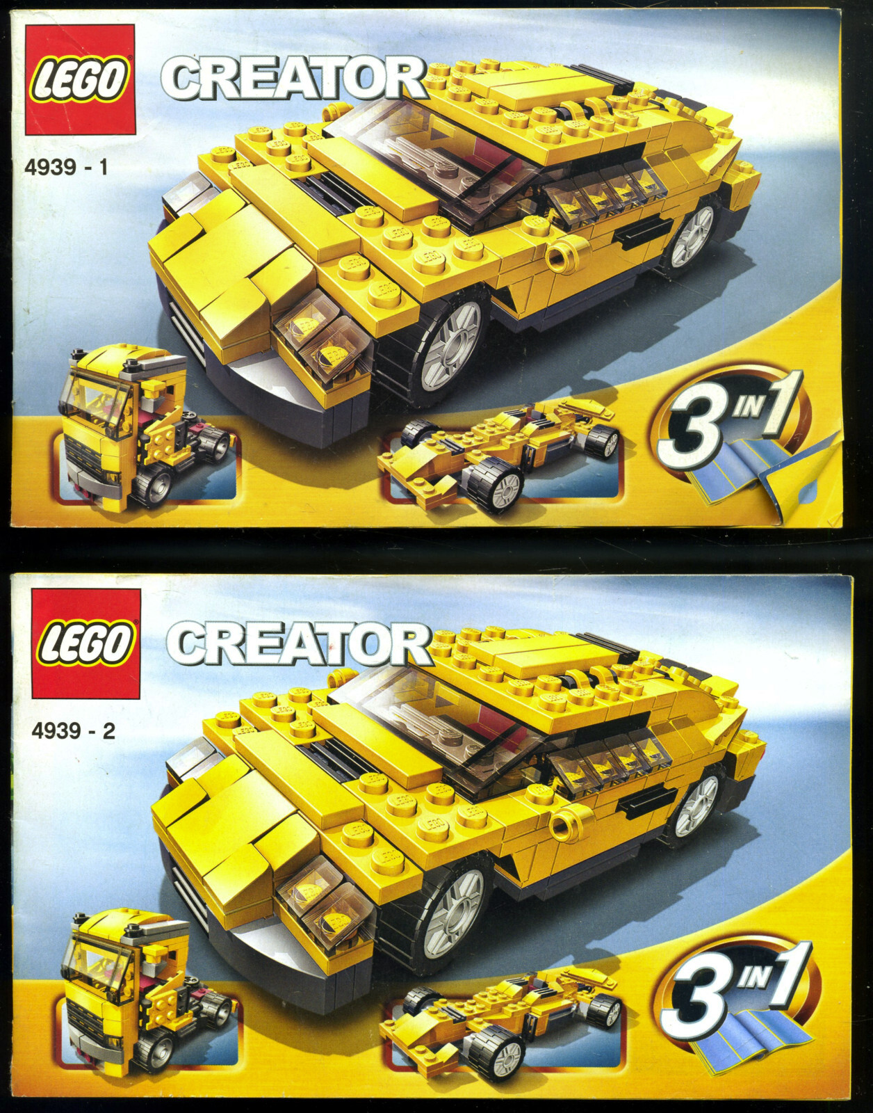 LEGO - 4939 /1 -- 4939 / 2 - Nur Bauanleitungen - CREATOR -- 2 Stück ...