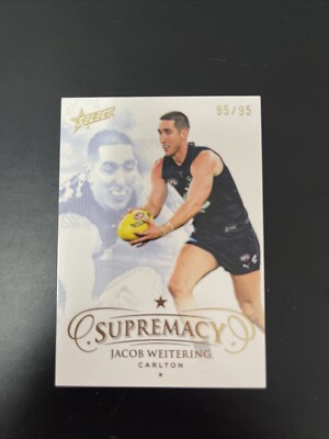 2024 AFL SELECT SUPREMACY, JACOB WEITERING GOLD 95/95 CARLTON | eBay