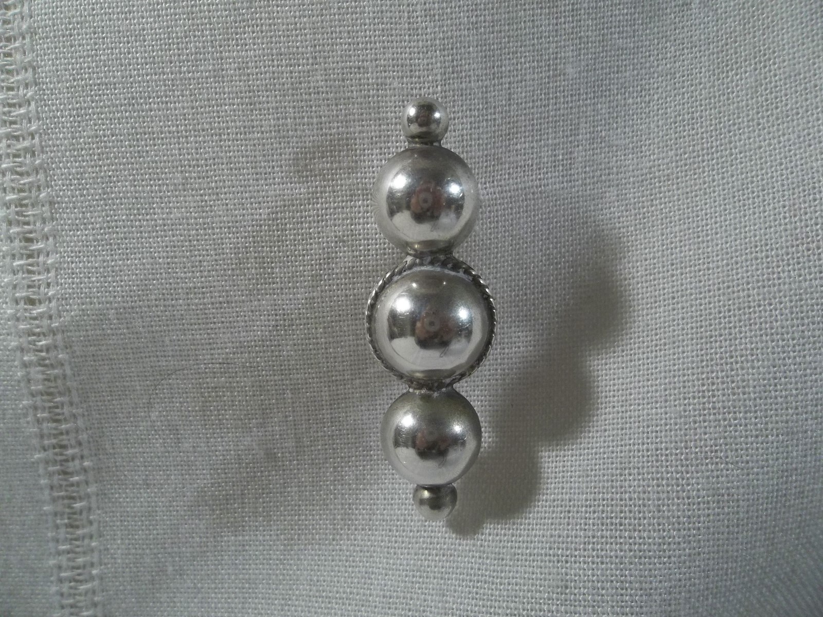 Antique Jorge "Chato" Castillo 980 Silver Button Style Brooch~Taxco~ | eBay