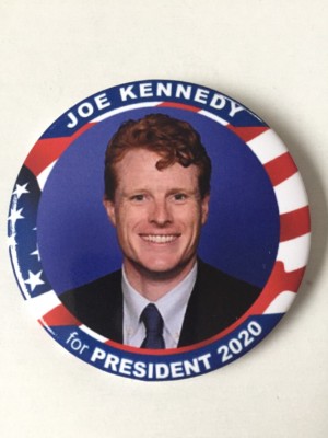 2020 Congressman Joe Kennedy for President 3" Button Pin Kennedy Family ...