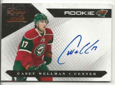 2010-11 Luxury Suite Casey Wellman Auto Rookie Card RC #157 Mint 128/ ...