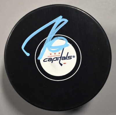 John Carlson Signed Washington Capitals Logo Hockey Puck Autograph ...