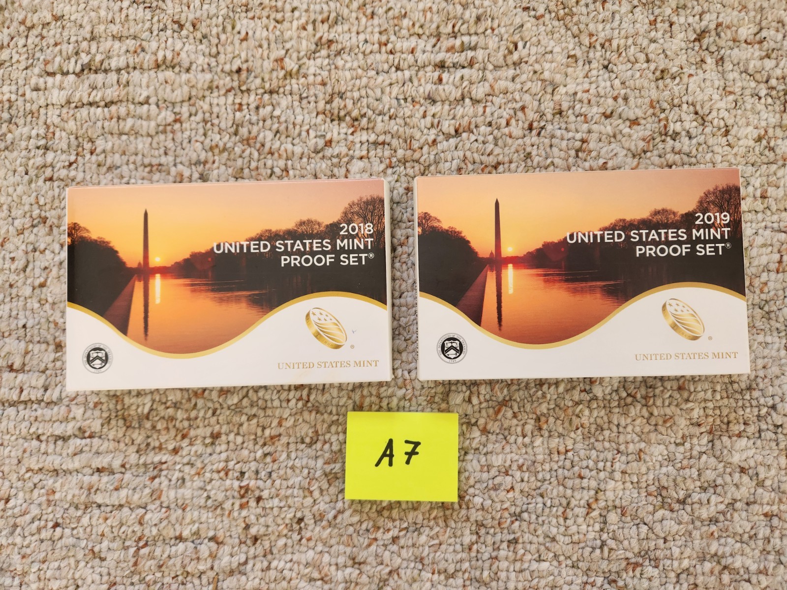 A7 - Lot of 2 US Mint Proof Sets | 2018-2019 | Original Government ...