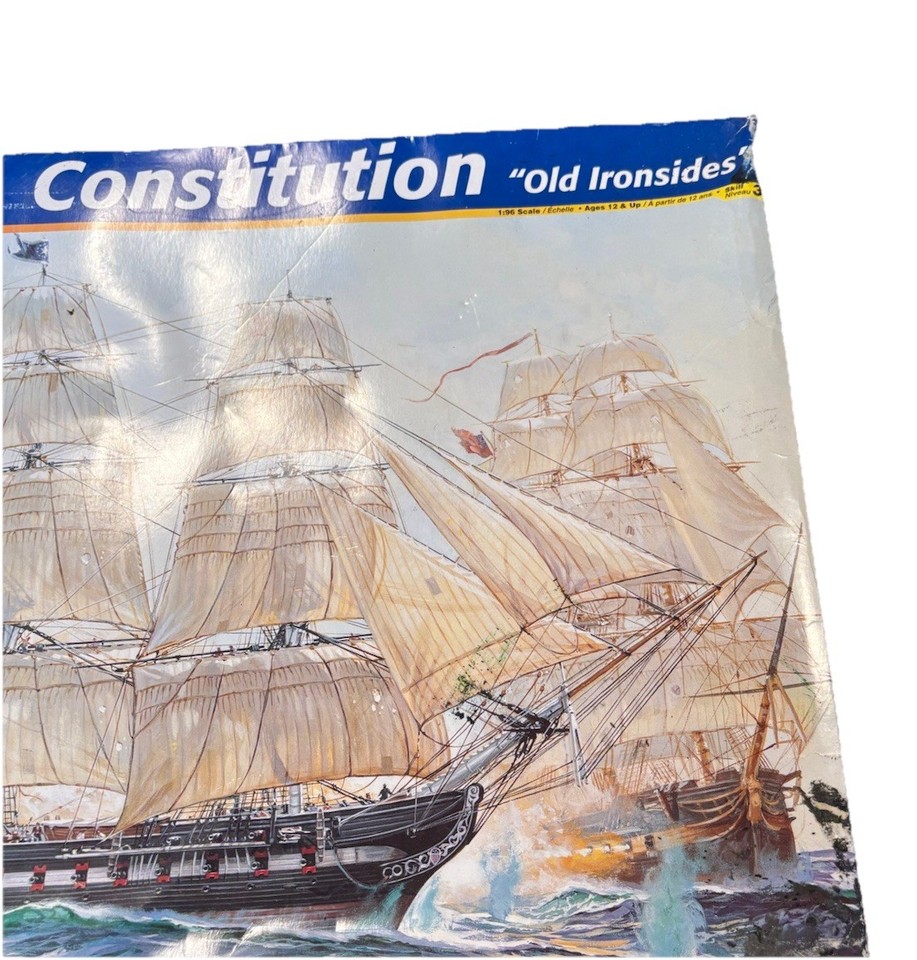 Revell USS Constitution Old Ironsides 1:96 Scale Ship Model 85-0398 ...
