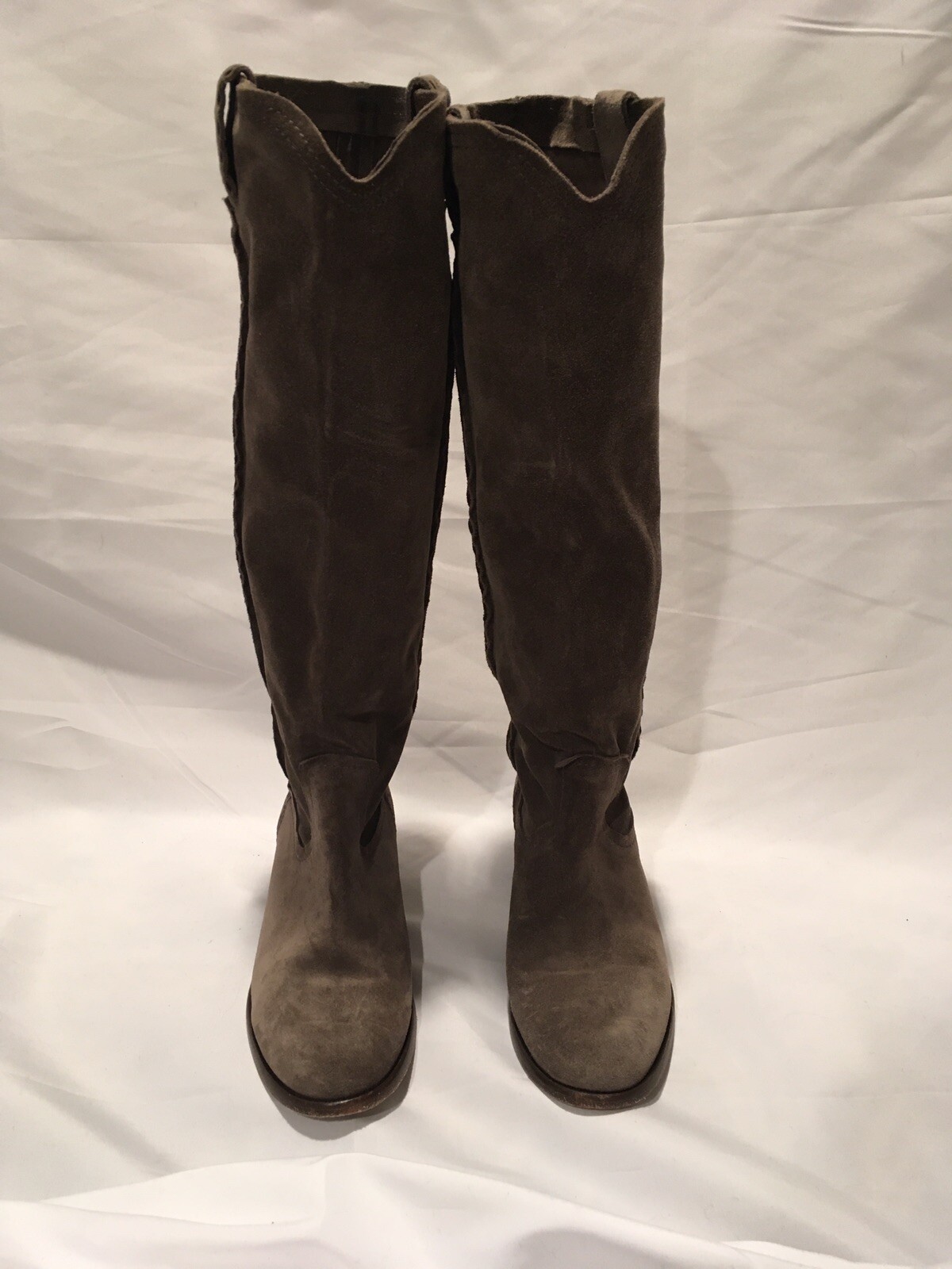 Ladies FRYE over thre knee suede boots brown size 7.5 B | eBay