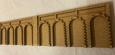 2x Retaining Walls Inc Arches. OO/HO Gauge Train Model Kit. Scenery ...